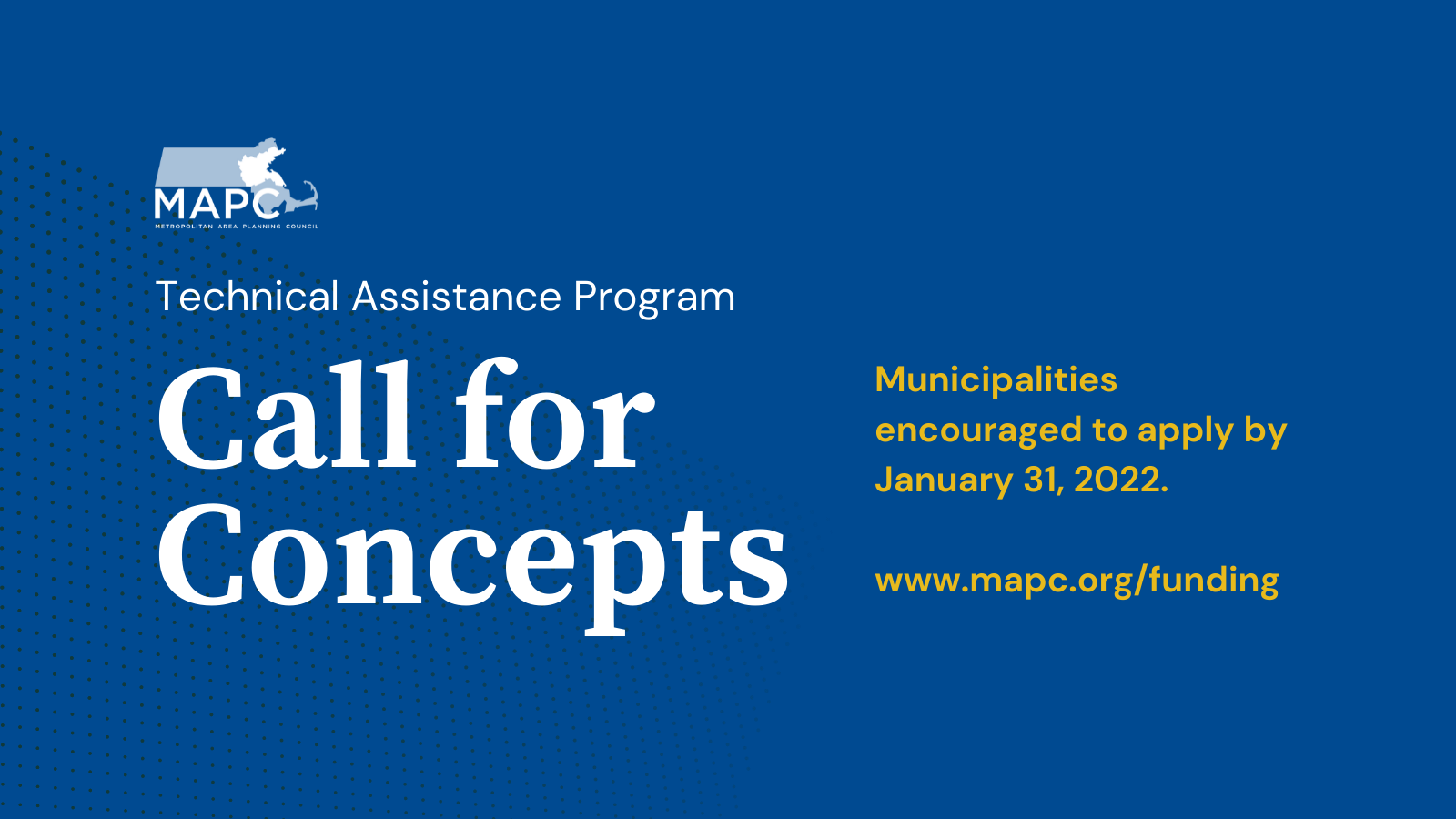 Funding Opportunity: MAPC’s Technical Assistance Program – MAPC