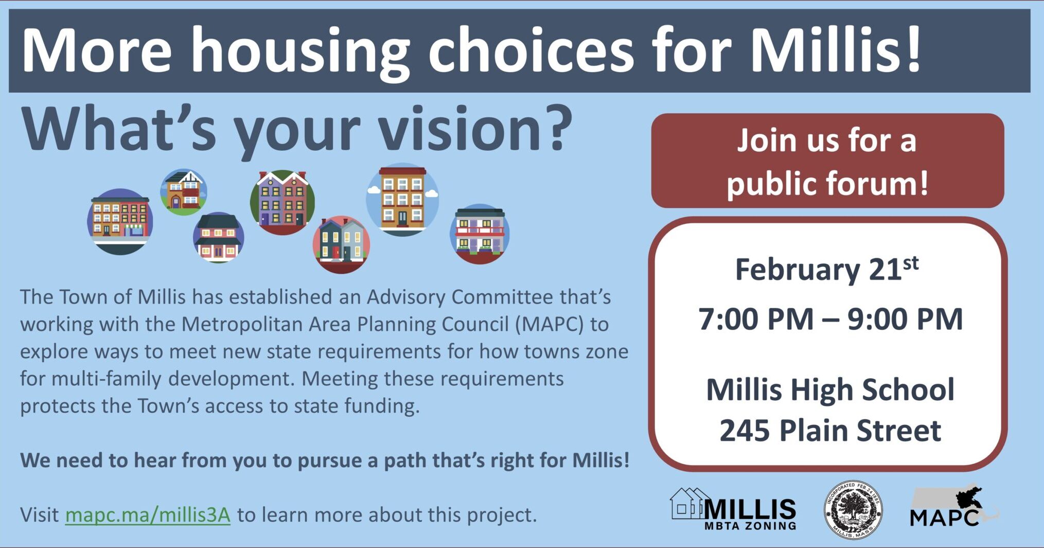 Millis MBTA Community 3A Zoning Forum – MAPC