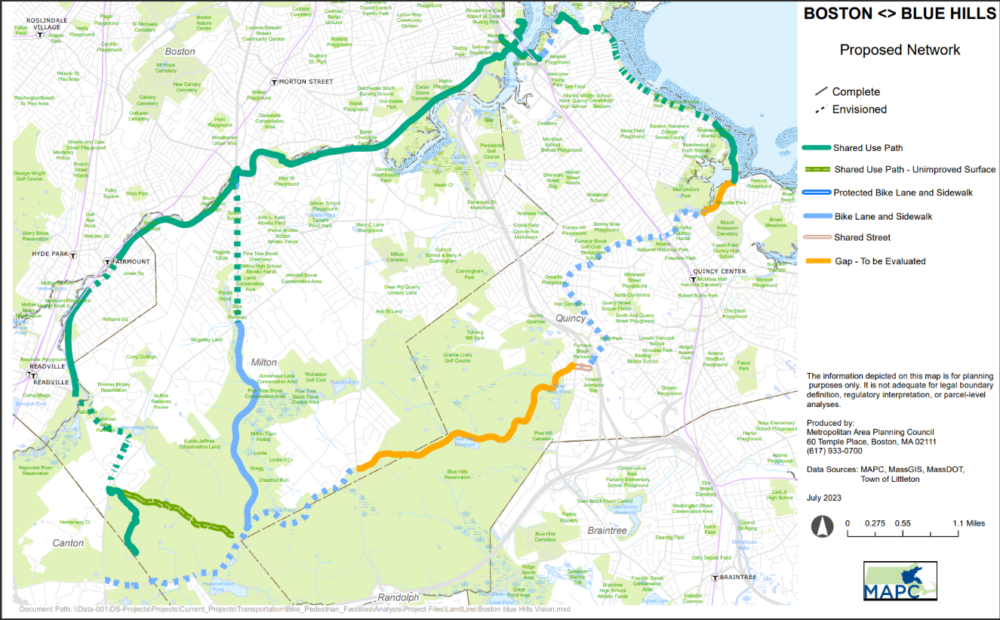 Boston to Blue Hills – MAPC
